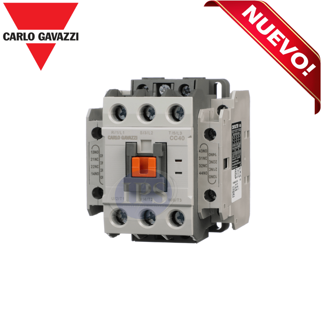 Contactor 40A 3P 220V AC 2NO/2NC CC40SA220 – IPS Electrónica Limitada